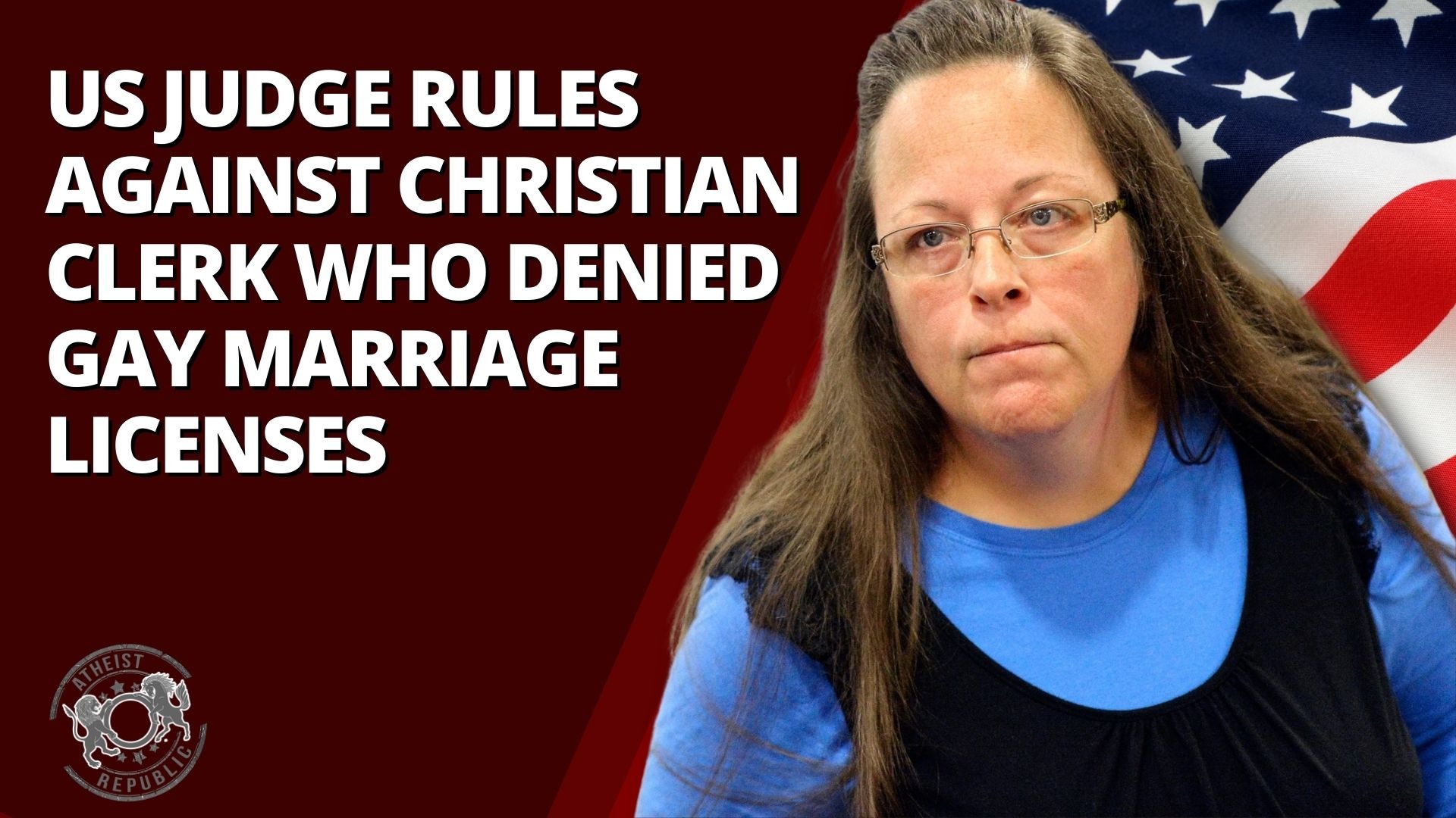 Us Judge Rules Against Christian Clerk Who Denied Gay Marriage Licenses